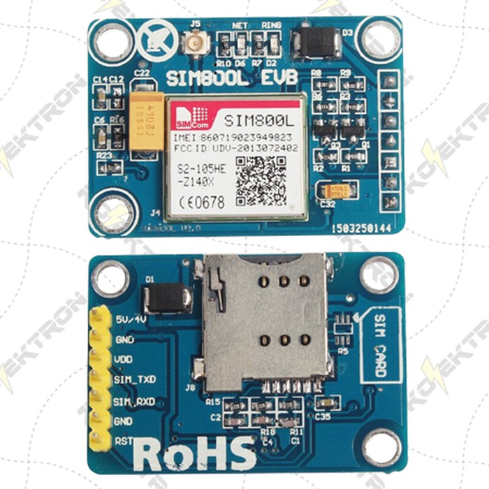 Jual Sim800L V2 V2.0 5V Wireless Gsm Gprs Module Quad-Band W/ Antenna ...