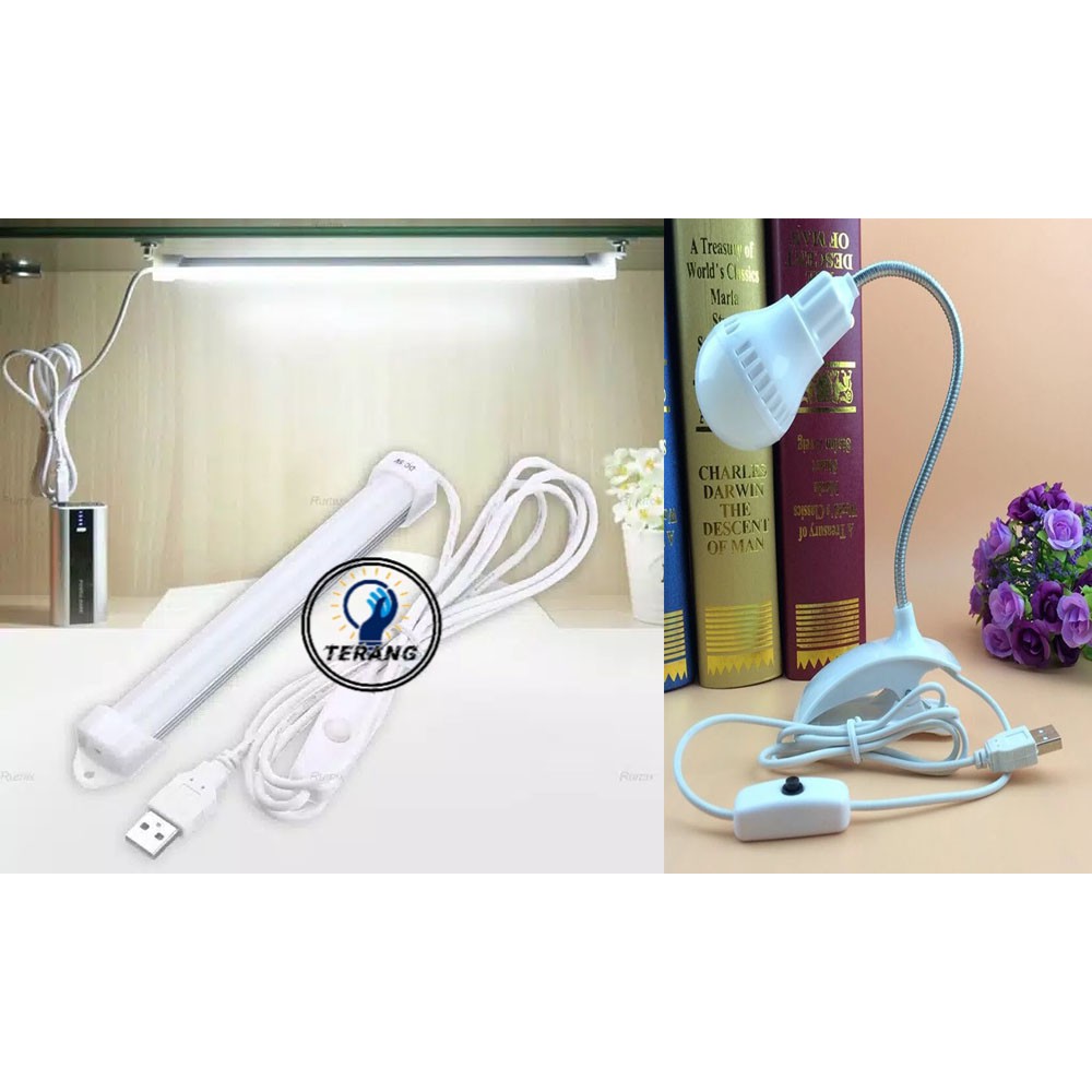 Jual Lampu Neon Panjang Strip Tabung LED USB Belajar Kerja Rumah Dapur ...