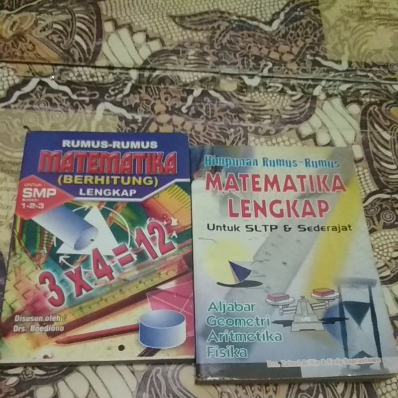 Jual CABUTAN RUMUS RUMUS MATEMATIKA BERHITUNG LENGKAP SMP dan HIMPUNAN ...