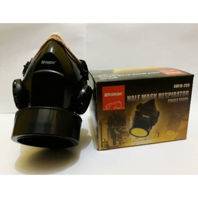 Jual Masker Respirator Single + filter debu "krisbow" (masker moncong ...