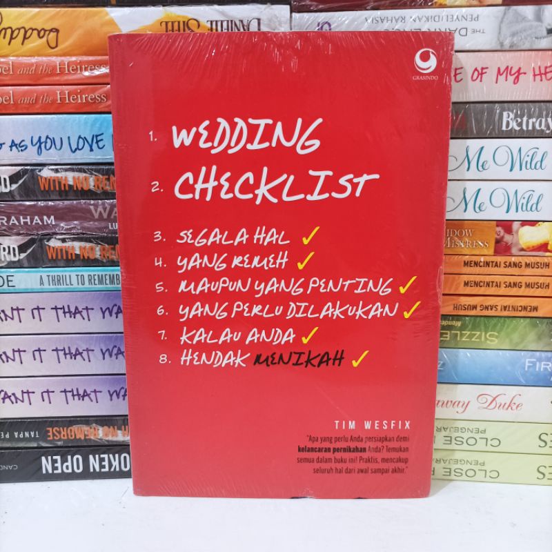 Jual Buku Obral Murah - Buku Wedding Checklist | Shopee Indonesia