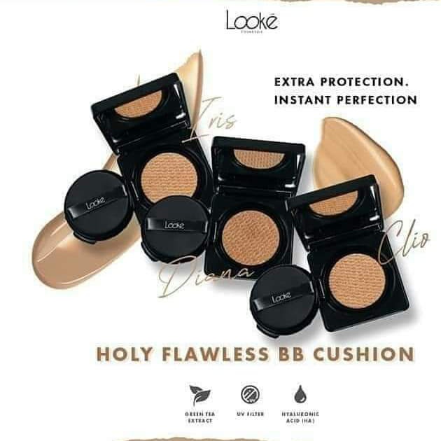 Jual Looke Holy Flawless BB Cushion Looke Iris Clio Diana Original Nasa ...