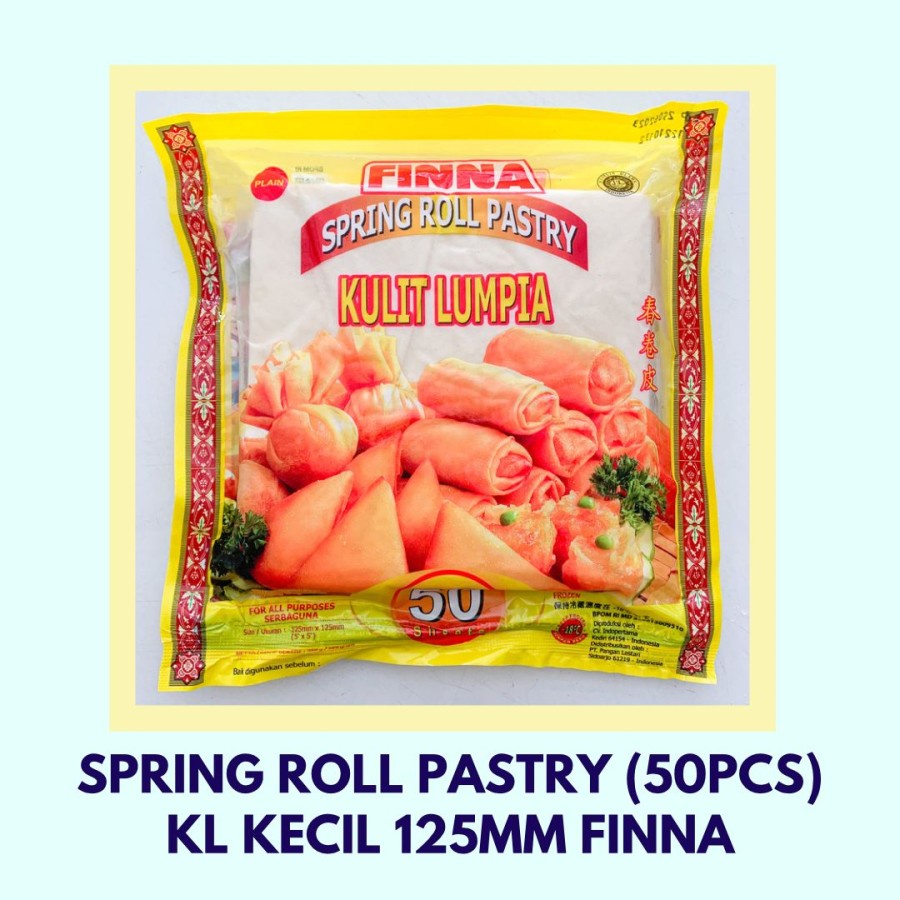 Jual FINNA Spring Roll Pastry / Kulit Lumpia Kecil 125 mm (50Pcs ...
