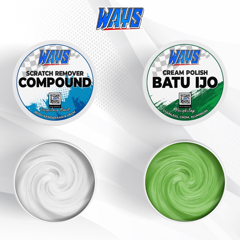 Jual White Rubbing Compound Kompon Putih Halus / Batu Ijo Hijau Krim ...