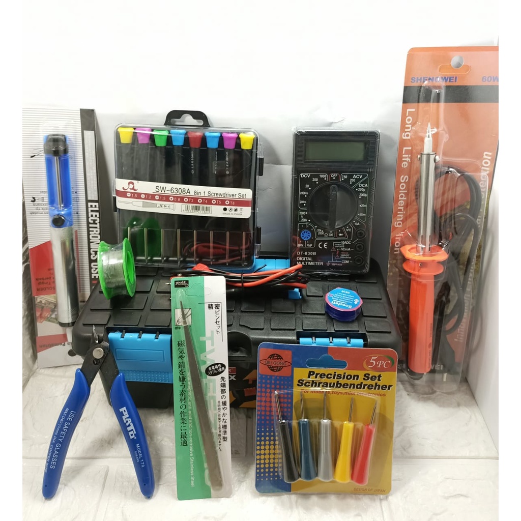 Jual TERMURAH Paket Solder Listrik 60W / Multitester Digital / Obeng ...