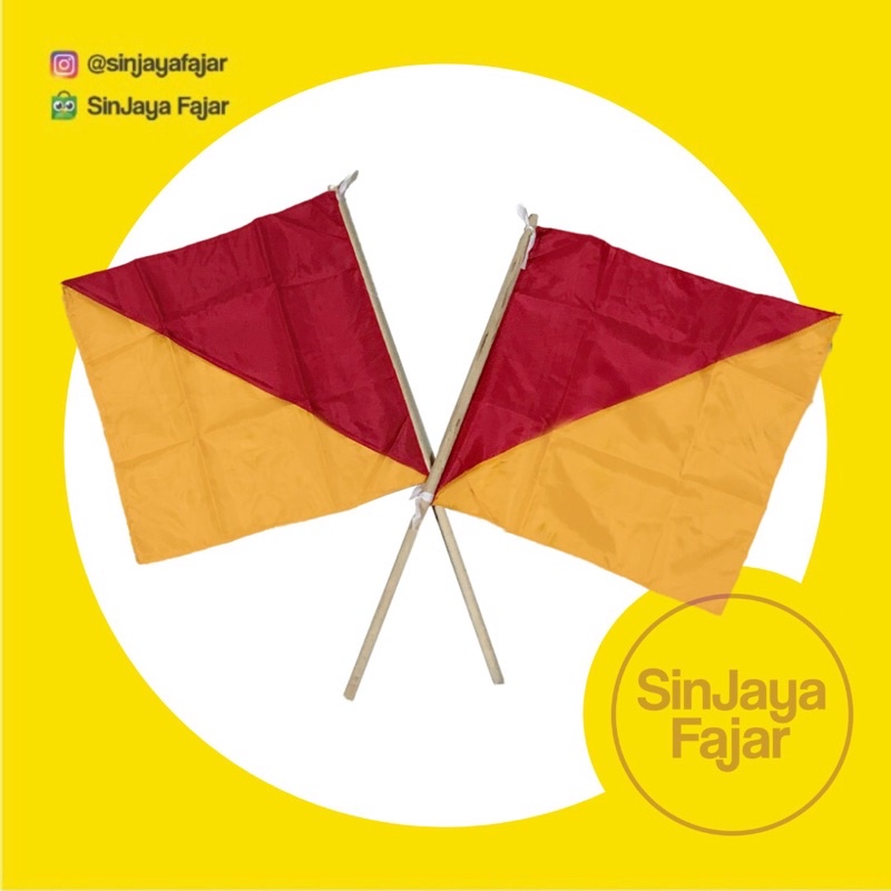 Jual Bendera Semapur Semapor + Tongkat Sepasang | Shopee Indonesia