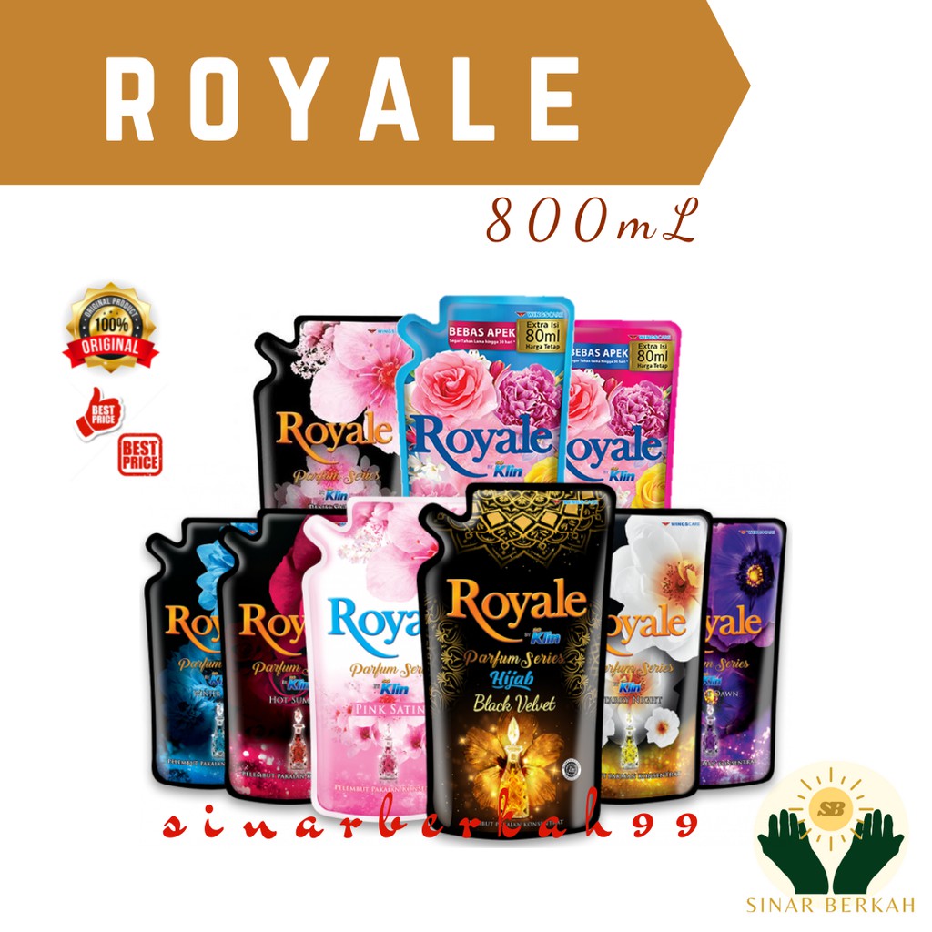 Jual So Klin Royale Softener 780 ML /// 720Ml All Varian | Shopee Indonesia