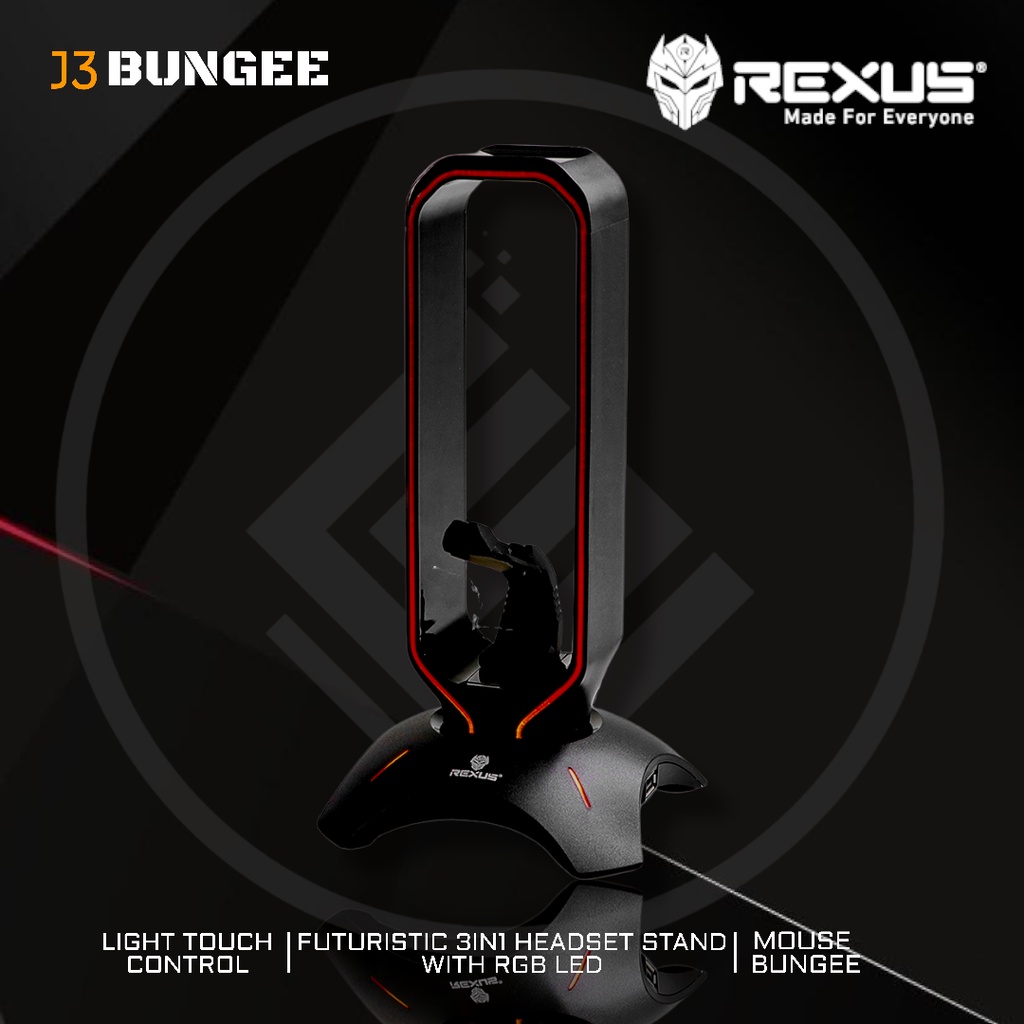 Jual Headset Stand Rexus Bungee J3 RGB | Shopee Indonesia