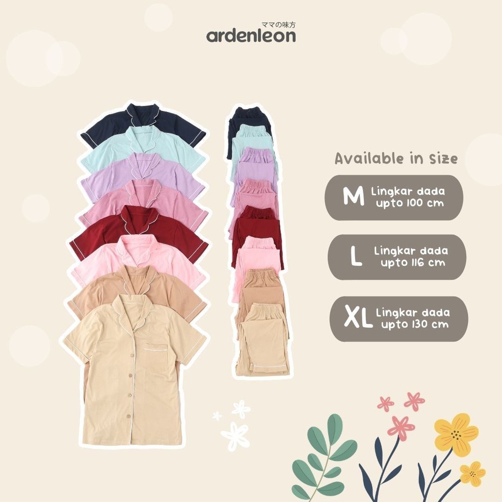 Jual Ardenleon - Moms Pyjama Set NEW COLORS | Shopee Indonesia