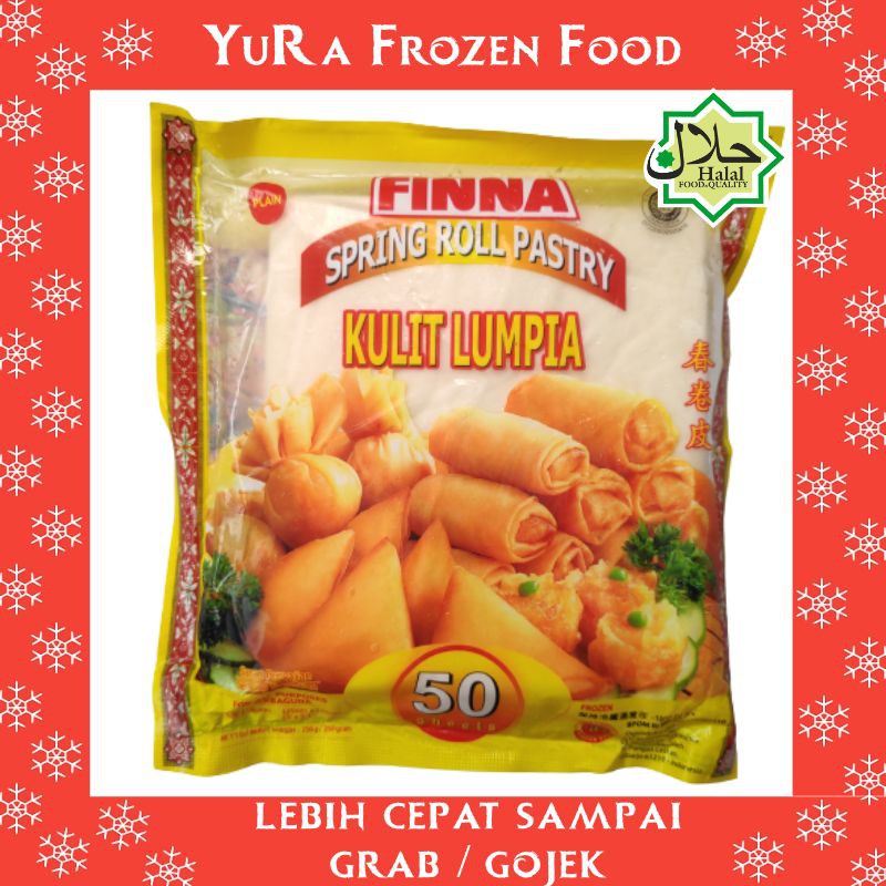 Jual FINNA Kulit Lumpia Spring Roll Pastry 50 Lembar 12,5 x 12,5 cm ...