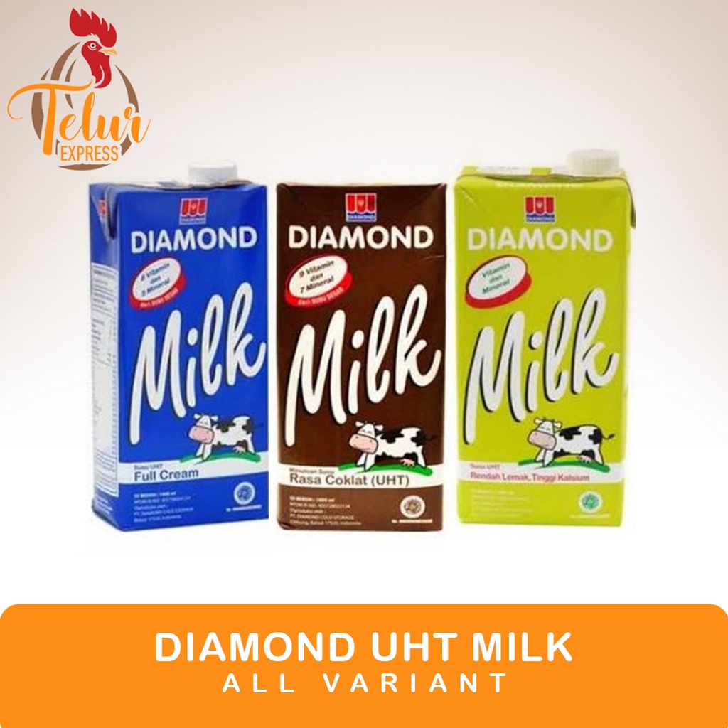 Jual DIAMOND UHT FULL CREAM UHT MILK CHOCOLATE UHT MILK LOW FAT 1000ML ...
