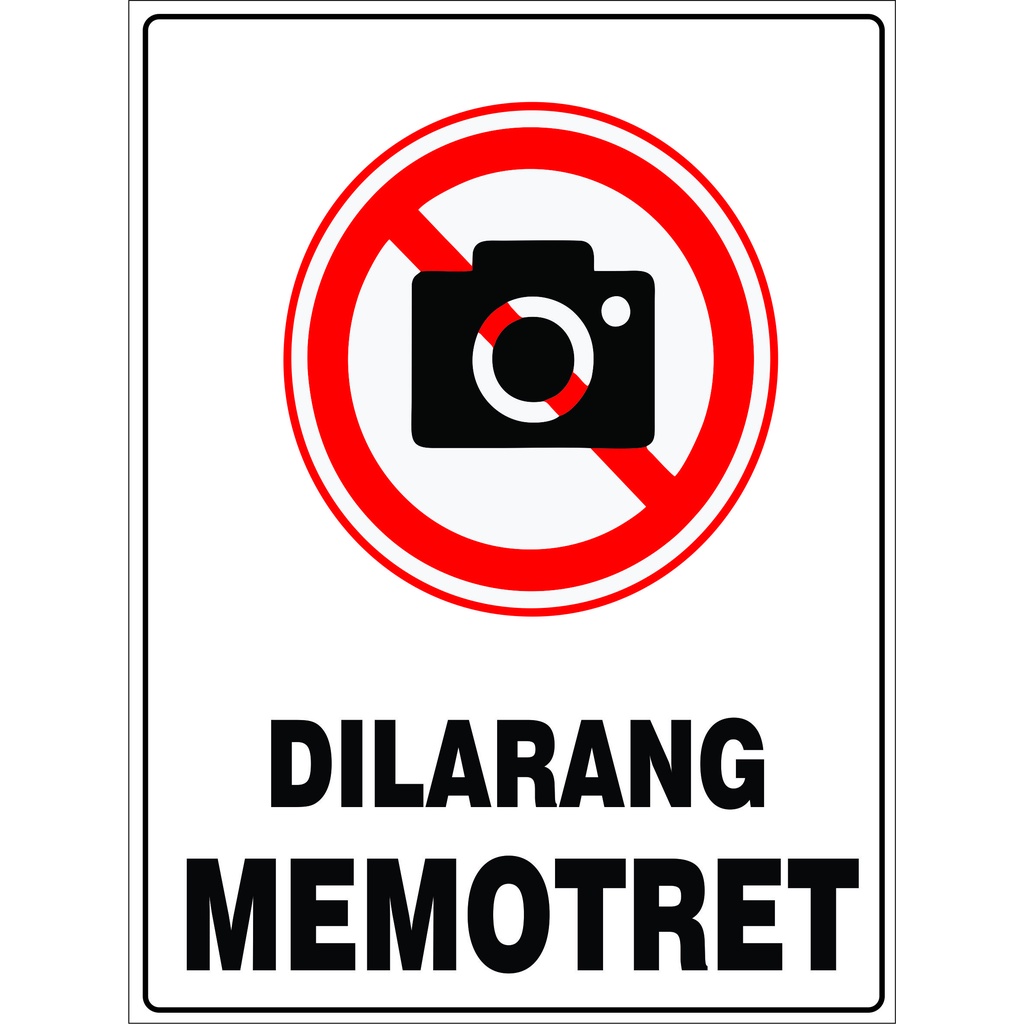 Jual stiker dilarang memotret | Shopee Indonesia