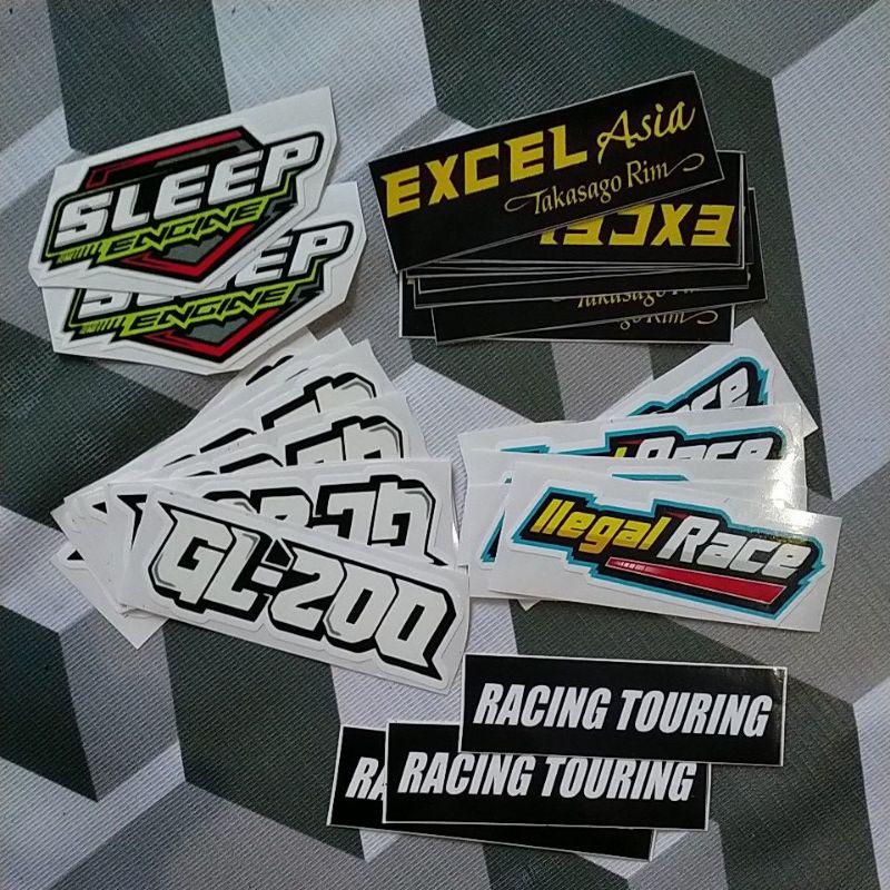 Jual stiker herex touring racing TK EXCEL TAKASAGO SLEEP ENGINE GL200 ...