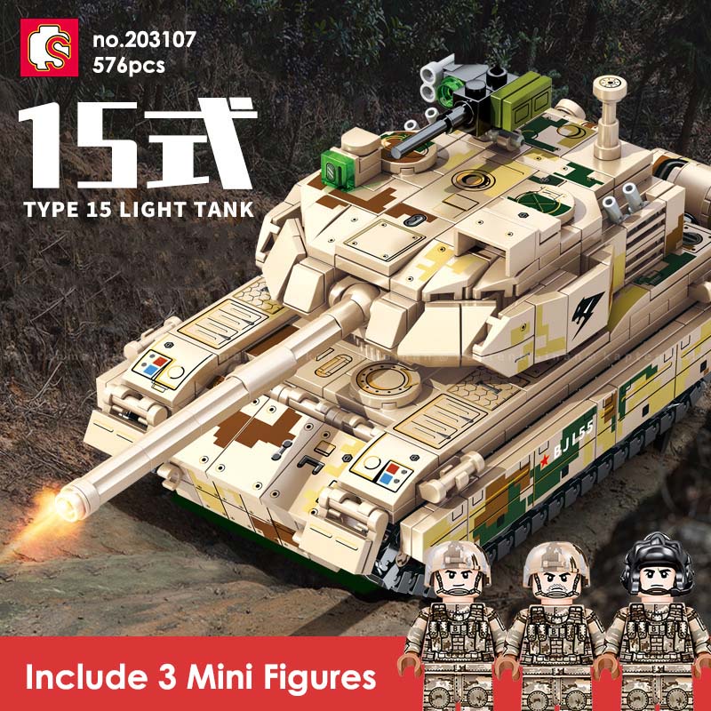 Jual Sembo Block WW2 Type 15 Light Tank Vehicles Mobil Perang Tentara ...