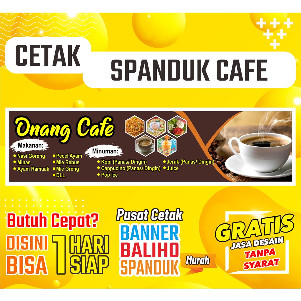Jual Spanduk Jualan Spanduk Rumah Makan Spanduk Restoran Spanduk Cafe ...