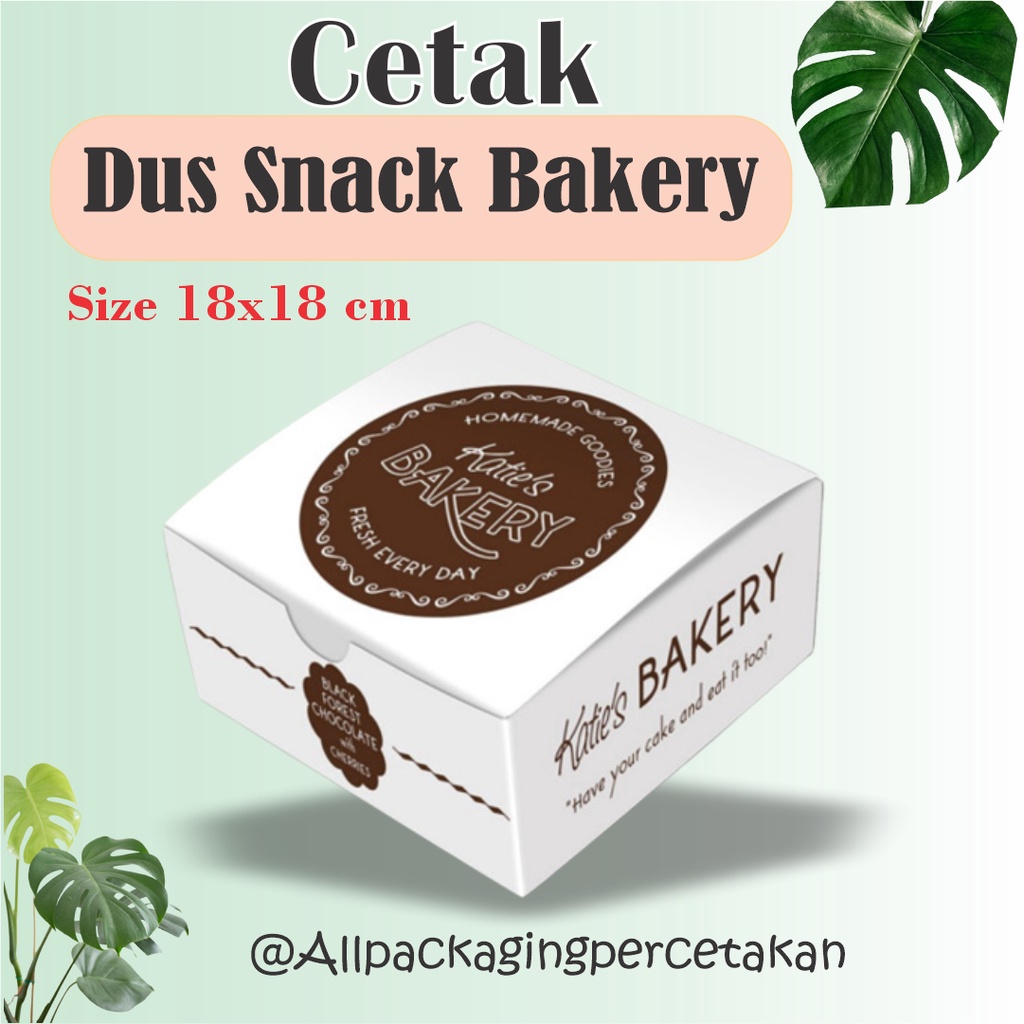 Jual CETAK DUS SNACK BAKERY CUSTOM / DUS SNACK BAKERY CETAK LOGO ...