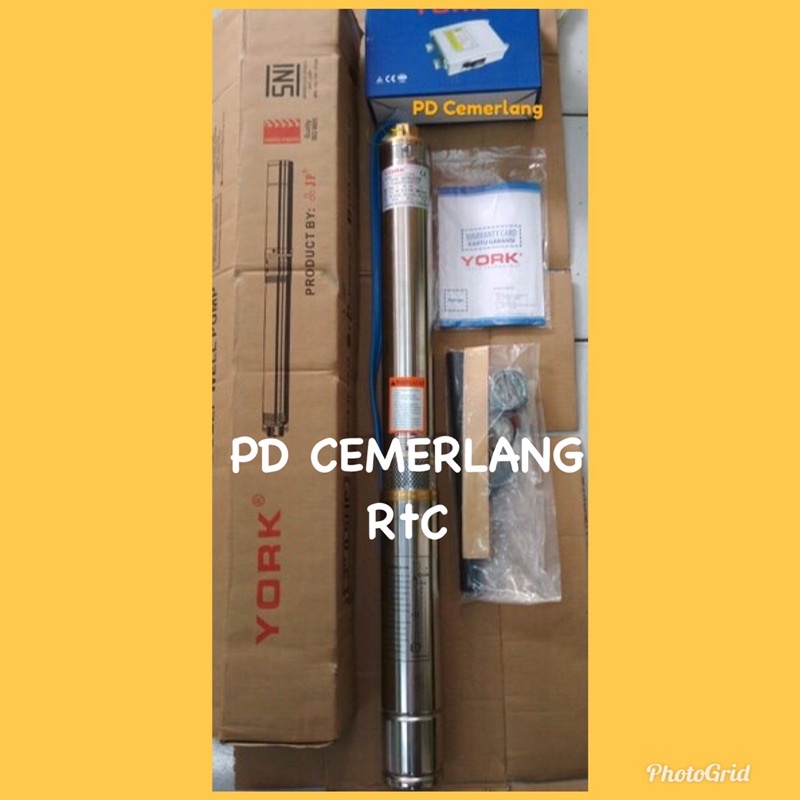 Jual Pompa satelit york 1/2 hp 3 inch komplit kabel tambang | Shopee ...