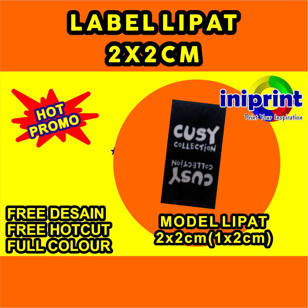 Jual Label Baju Model Lipat / Label Masker / Label Celana / Label Kaos ...