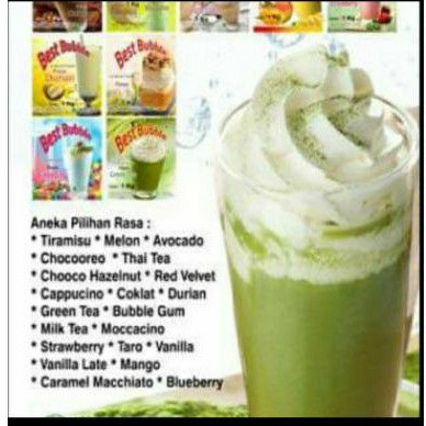 Jual powder minuman best bubble 1kg all varian rasa | Shopee Indonesia