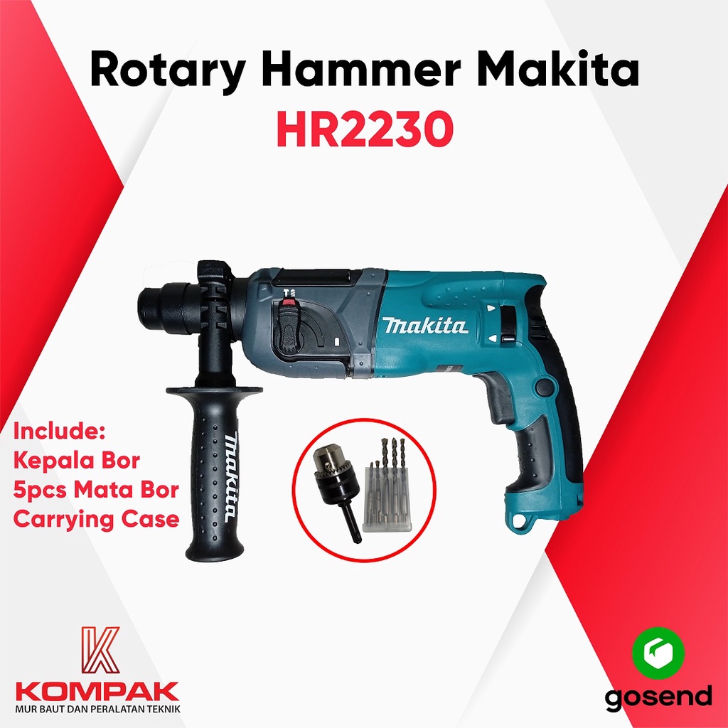 Jual MAKITA HR 2230 Rotary Hammer - Mesin Bor Beton Bobok Besi Beton Tembok | Shopee Indonesia