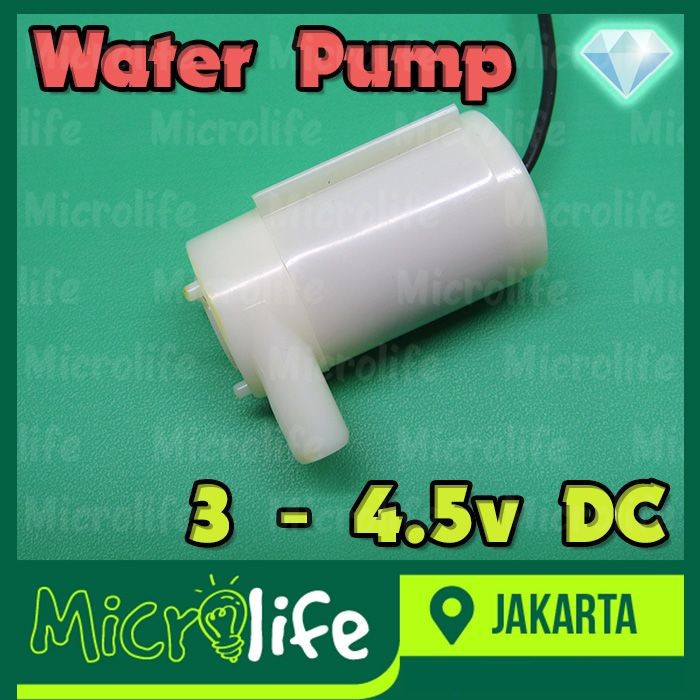 Jual Micro Submersible Water Pump DC 3-4.5v Pompa Air Mikro | Shopee ...