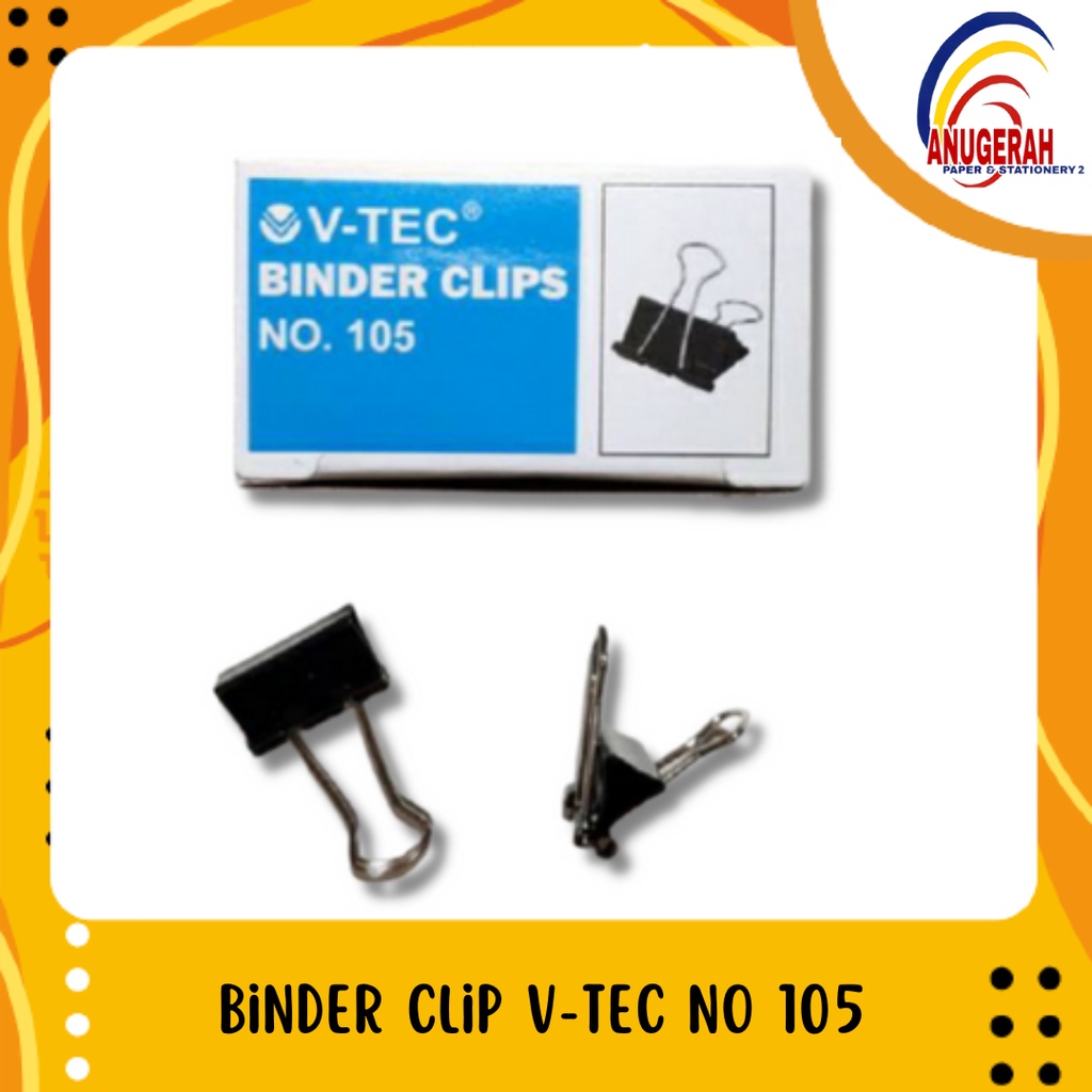 Jual Binder Clip V-TEC No 105 (PCS) | Shopee Indonesia