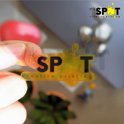 Jual Cetak Sticker Vinyl Transparan + Tinta Putih + Potong (2 x 2 cm s ...