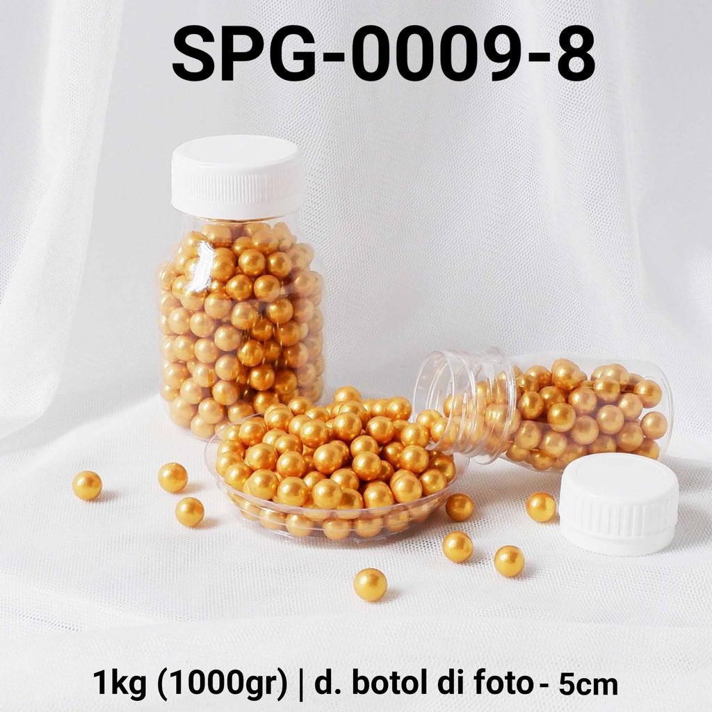 Jual GR-SPG-0009 Sprinkles sprinkle sprinkel 1 kg kilo mutiara gold ...