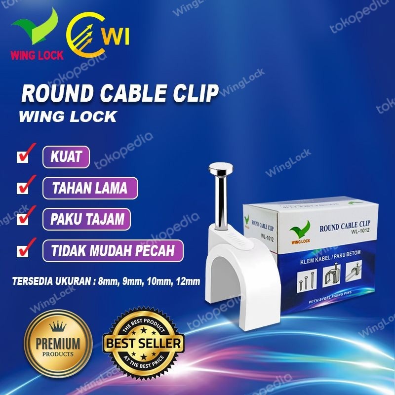 Jual KLEM KABEL 10MM PAKU BETON CLAM CABLE 10 MM ISI 50PCS | Shopee ...
