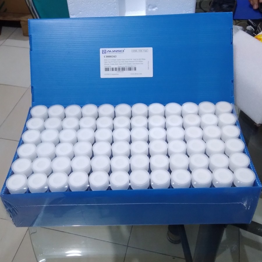 Jual Botol TOC Vial 40ml Amber Glass with Certificate ALWSCI | Shopee ...