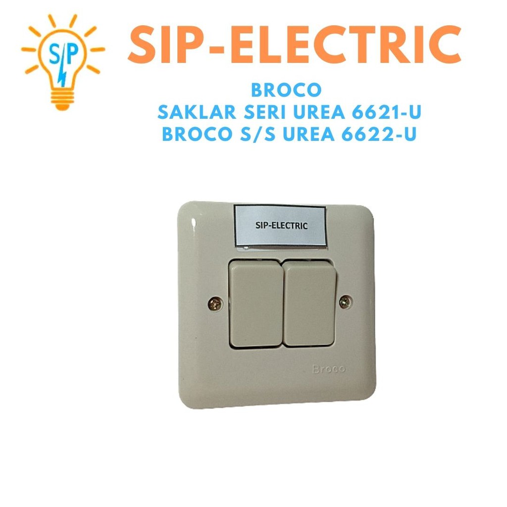 Jual Broco Saklar Seri Urea 6621-U / Broco S/S Urea 6622-U | Shopee ...