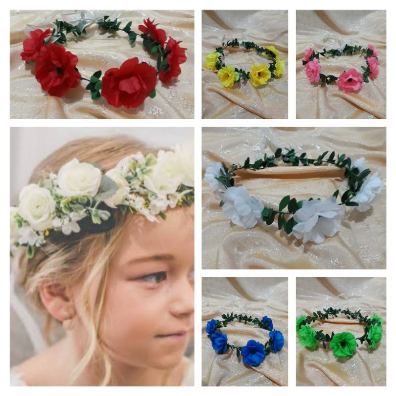 Jual Flower crown / Mahkota bunga suyok anak dan dewasa | Shopee Indonesia