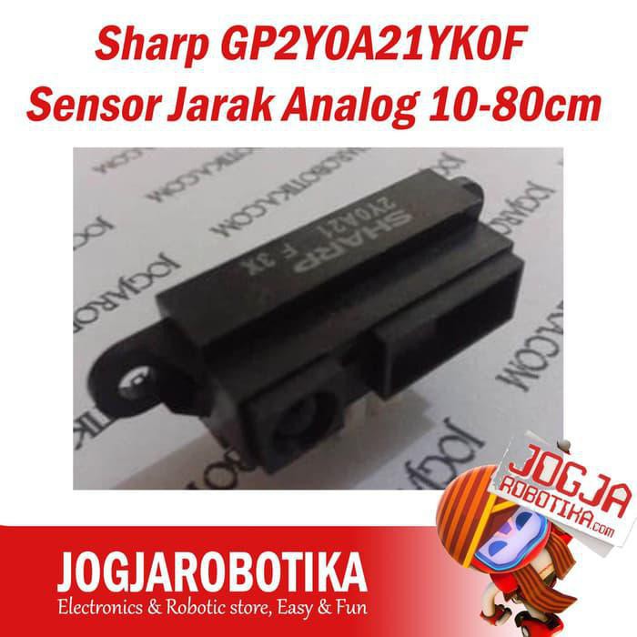 Jual Sharp GP2Y0A21YK0F Sensor Jarak Analog Distance Sensor 10-80cm ...