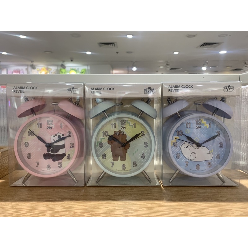 Jual Miniso We Bare Bears Alarm Clock | Shopee Indonesia