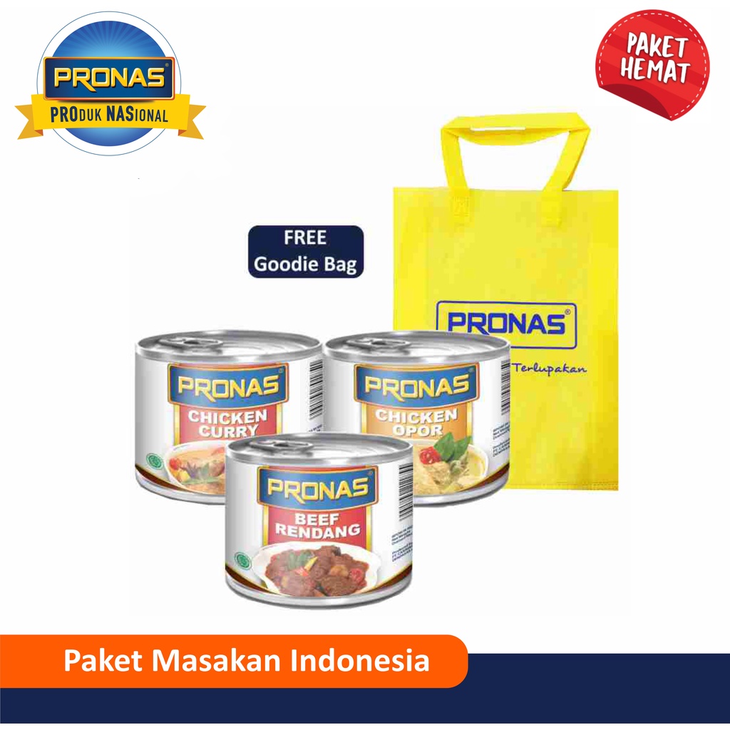 Jual PRONAS Paket lengkap Masakan Indonesia Free Tote Bag | Shopee ...