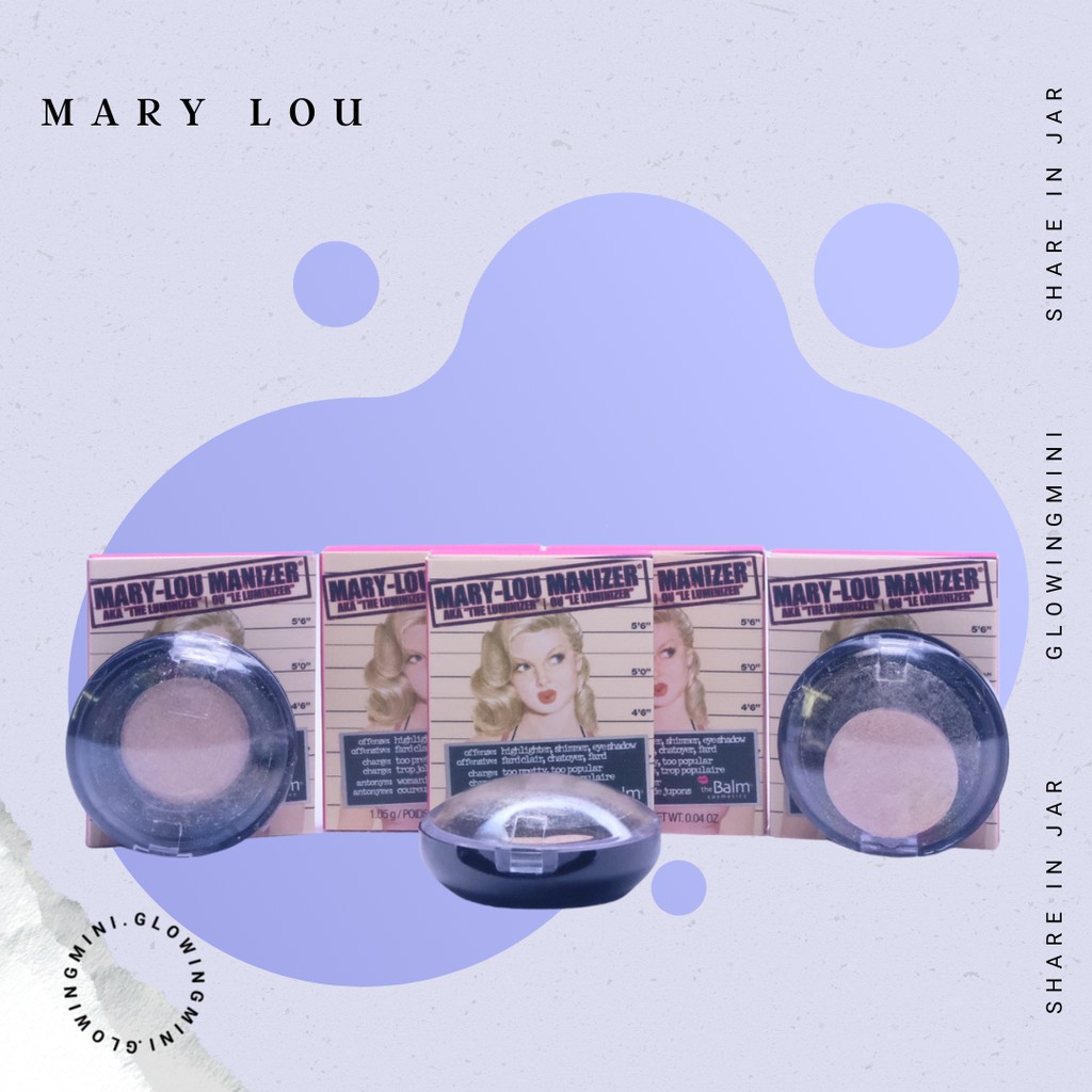 Jual THE BALM MARY LOU HIGHLIGHTER (TRAVEL SIZE) | Shopee Indonesia