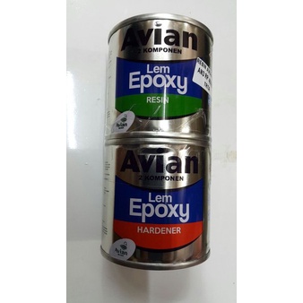 Jual Lem Epoxy AVIAN 2 Komponen (Resin + Hardener) 340 Gram | Shopee Indonesia