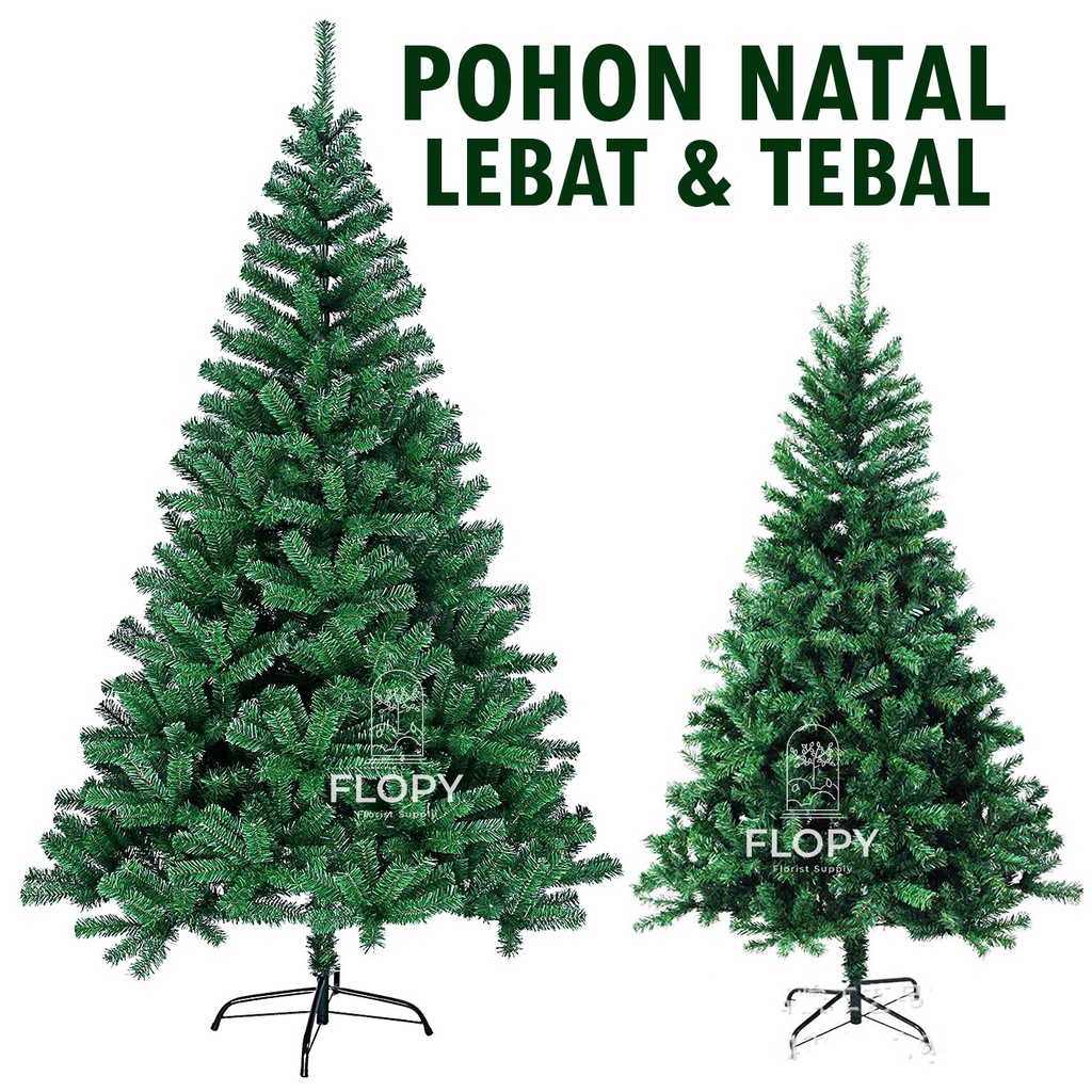Jual [180 cm] Pohon Natal PVC Plastik Cemara Artificial / Pohon Natal ...