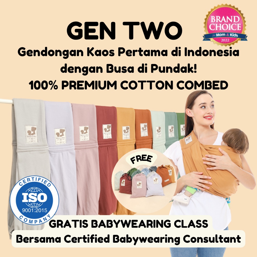Jual Gendongan Kaos - Geos Gen Two by Mere et Moi (Dengan Busa di ...