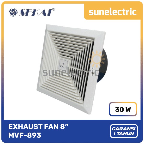 Jual Sekai MVF-893 8 inch / MVF1293 12 inch Kipas Exhaust Fan 8" / 8 ...