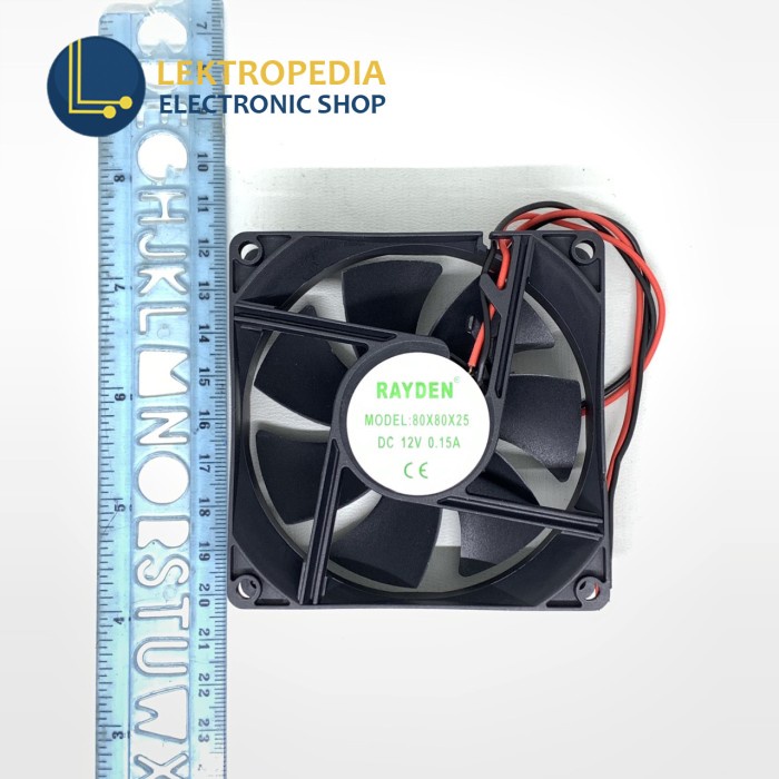 Jual Fan DC 12V 8cm Kipas Cooling 8 cm 12 V 12 Volt 12Volt 8x8 | Shopee Indonesia