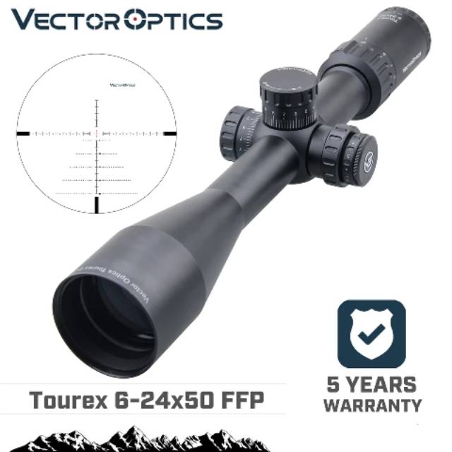 Jual Teleskop Vector Tourex 6-24x50 SFIR FFP Telescope Riflescope ...