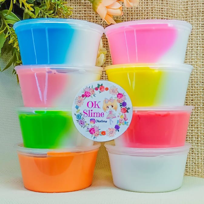 Jual ORIGINAL SLIME WARNA LENGKAP SUPER STRECHY 60cc okslime | Shopee ...