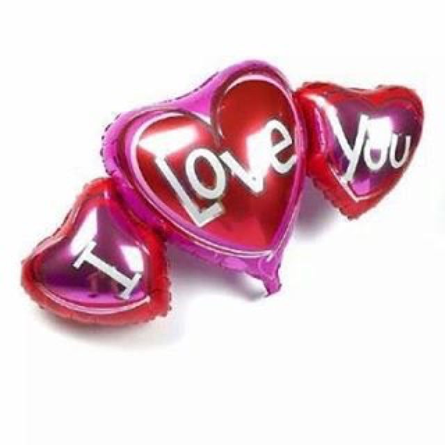 Jual Balo foil i love you tiga deret - balon foil love i love you ...