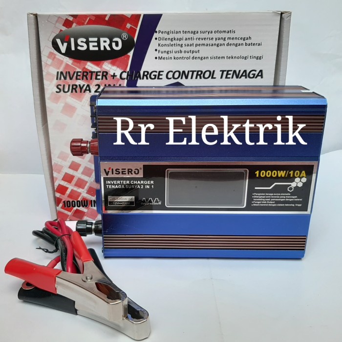 Jual Visero Vio 1000W Isc Solar Power Inverter 12V & Controller Charger ...