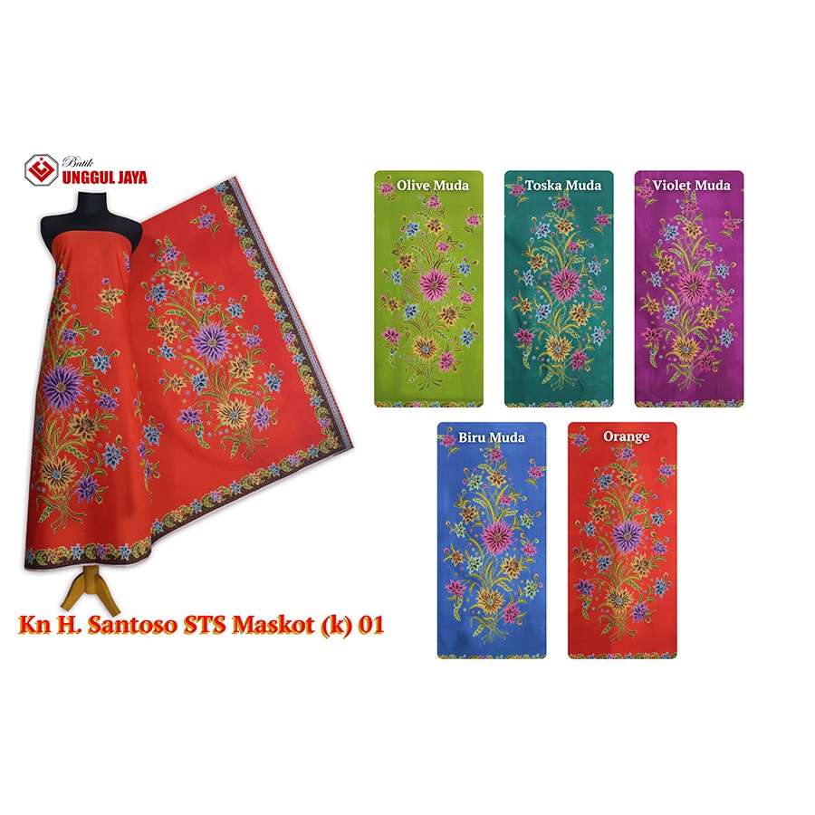 Jual Kain Batik Unggul Jaya - Putri Jelita - STS Maskot 001 - Motif ...