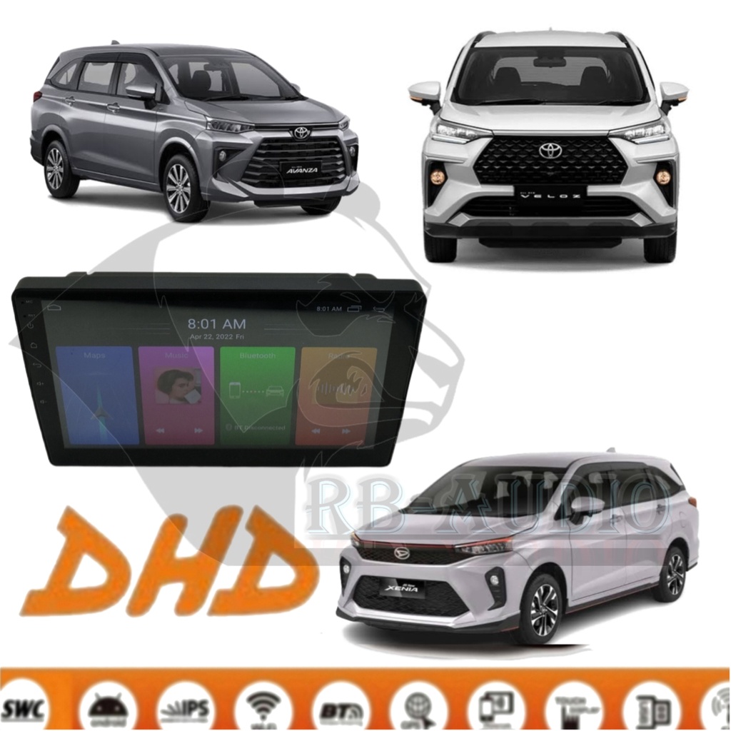Jual Head Unit Android DHD Toyota Avanza Xenia Veloz 2021 2022 up 10 inch | Shopee Indonesia