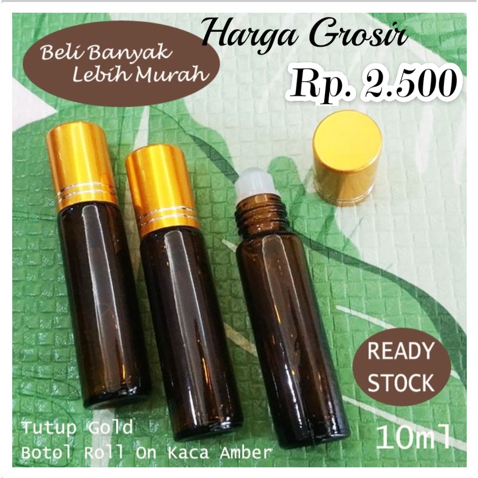 Jual Botol Roll On 10ml Botol Rol On Kaca Amber Roller Bola Doff 10 ml ...