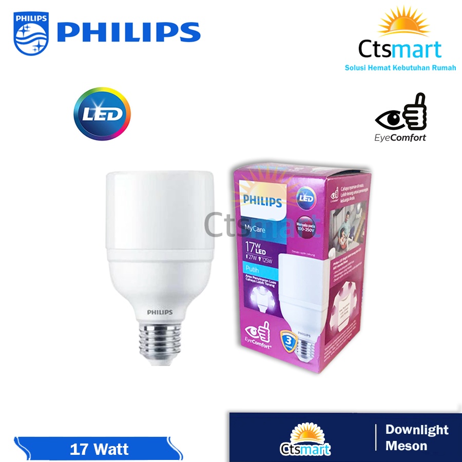 Jual PHILIPS LED Bright LEDBright E27 17W 17Watt 17 W 17 Watt - Putih ...