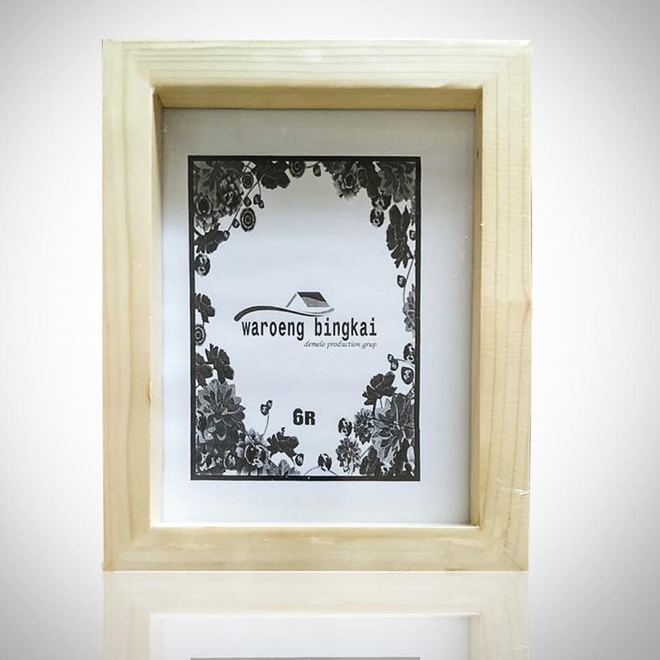 Jual [ BRAND NEW ] FRAME BINGKAI FOTO KAYU UKURAN 6R 15X20CM JATI ...
